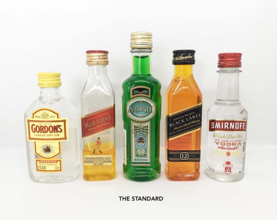 Mini Bar Alcohol Bottles Various Sets Available