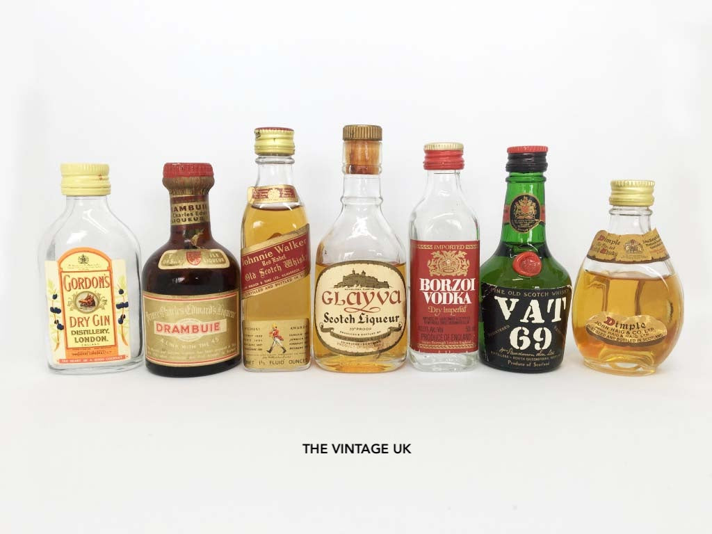 Mini Bar Alcohol Bottles (Various Sets Available) – The Prop Collective