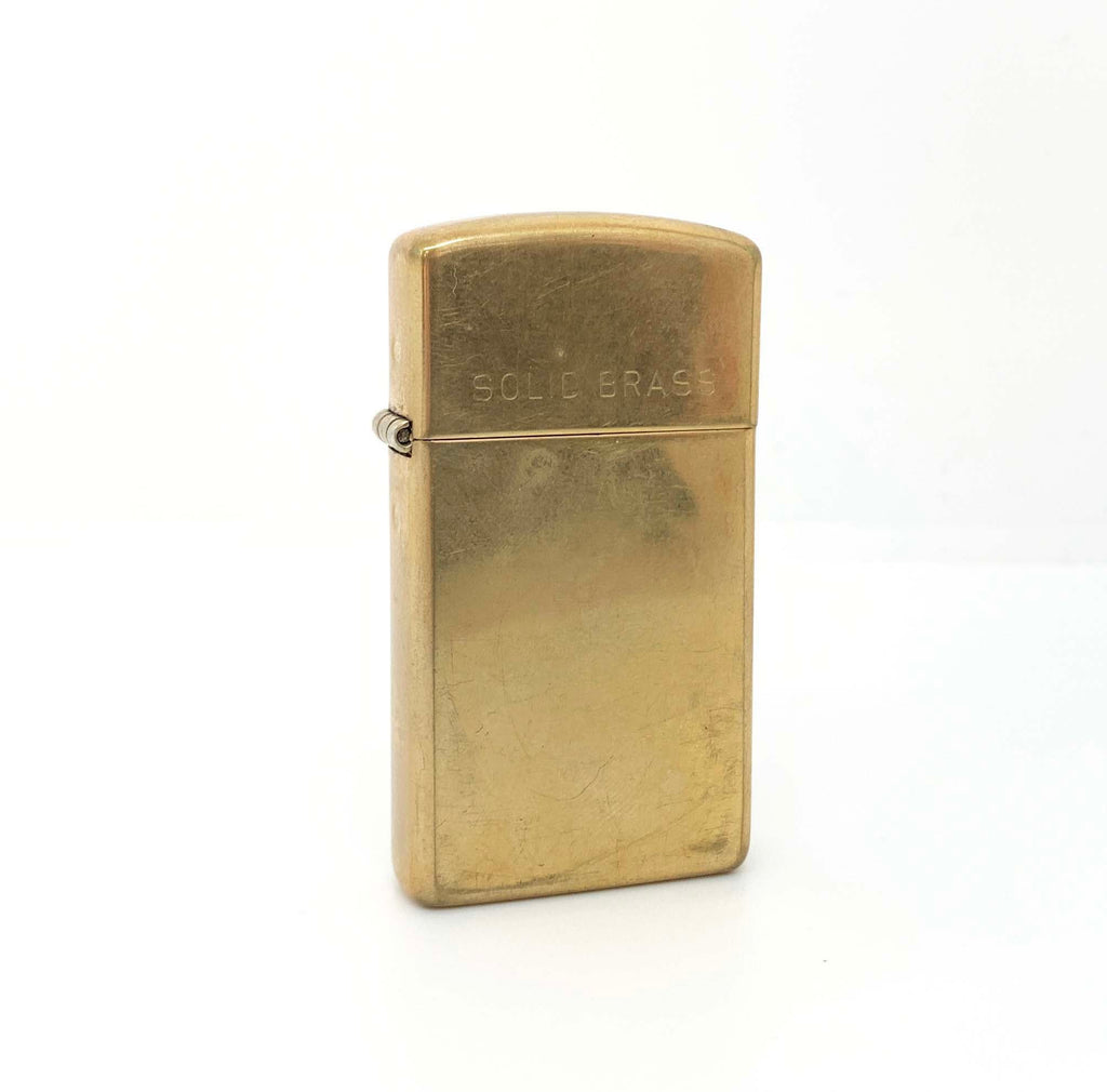 Classic Slimline Brass Zippo – The Prop Collective