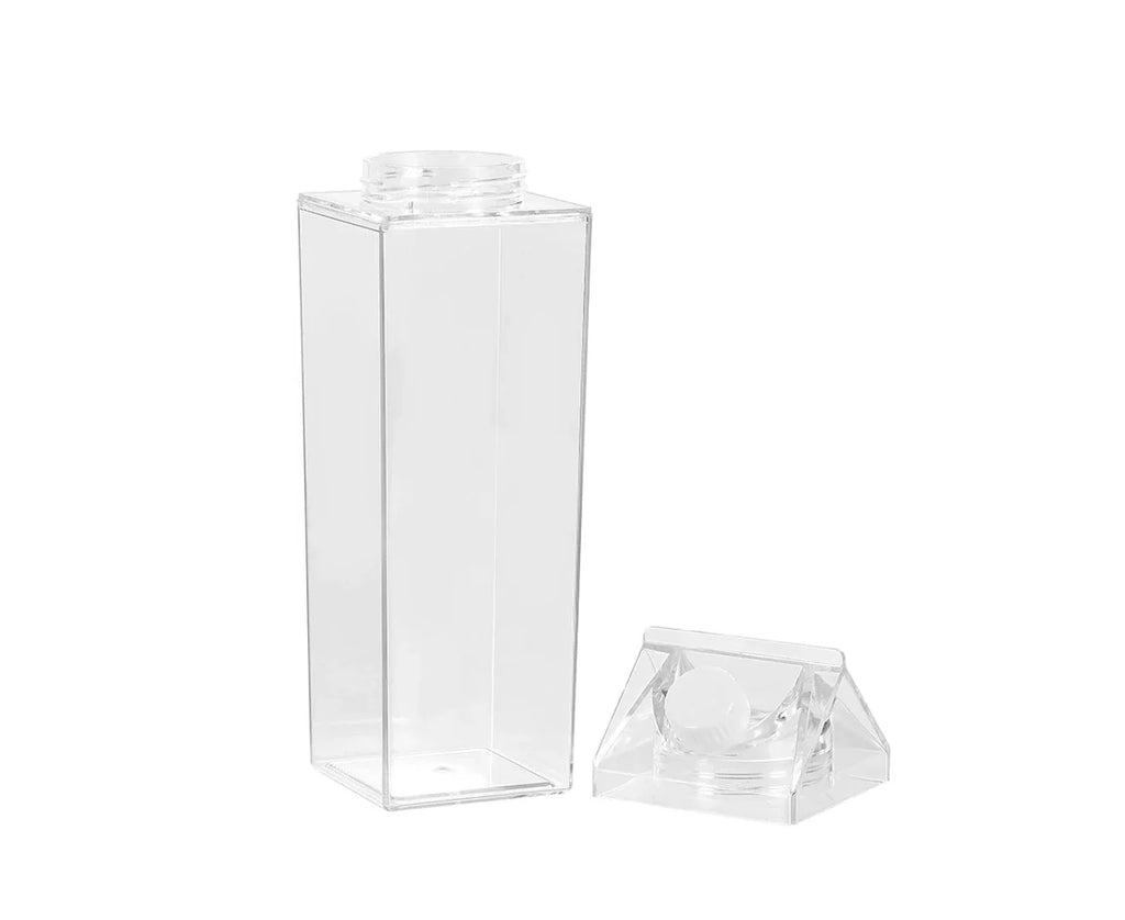 Clear Square Reusable Water Container – The Prop Collective