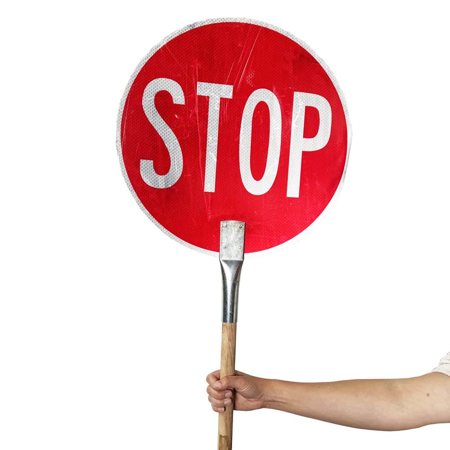 Slow Stop Sign (Double Sided) – The Prop Collective