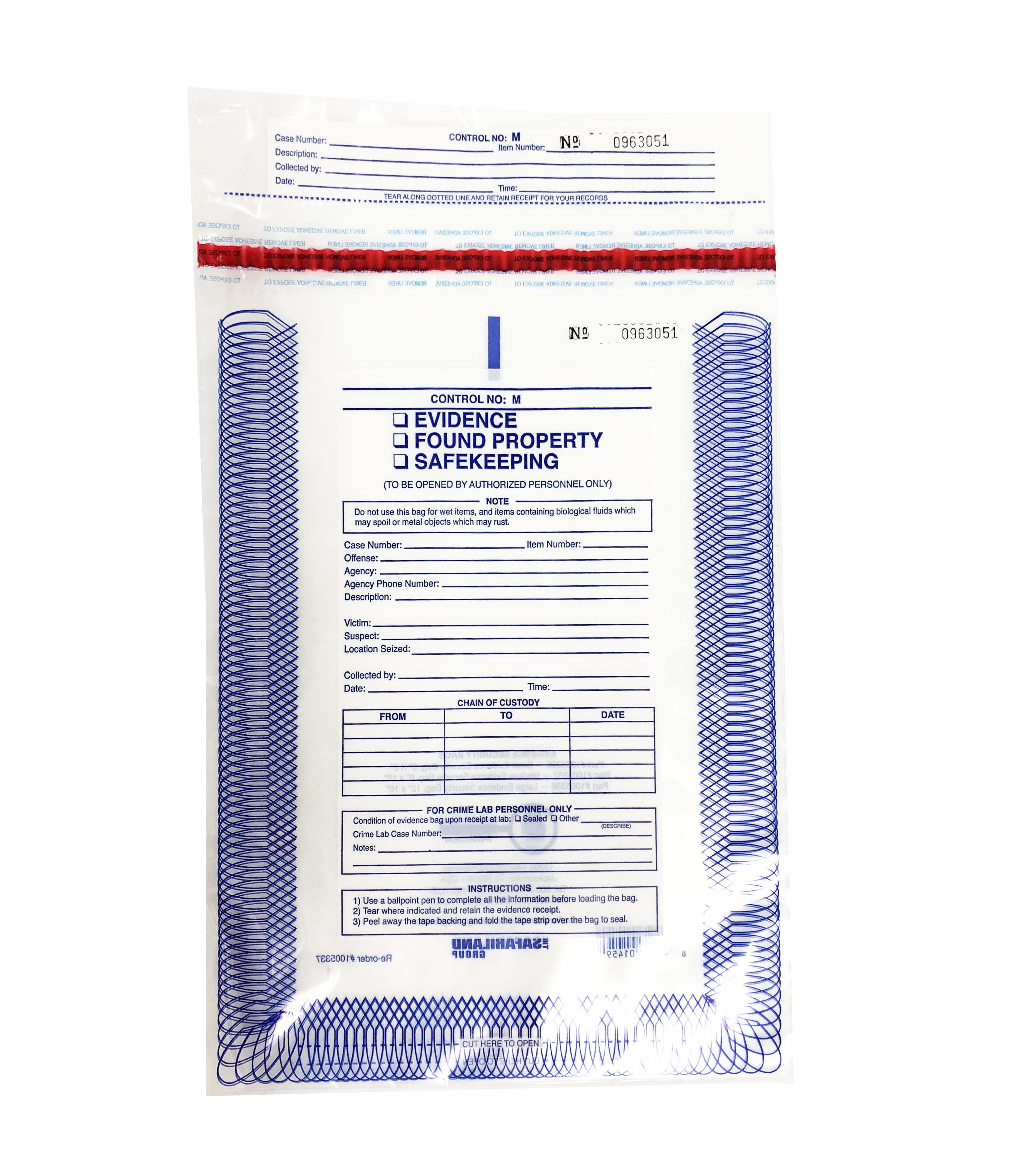 Evidence Bags - Blue (Various Sizes) - Price is for 5 – The Prop Collective