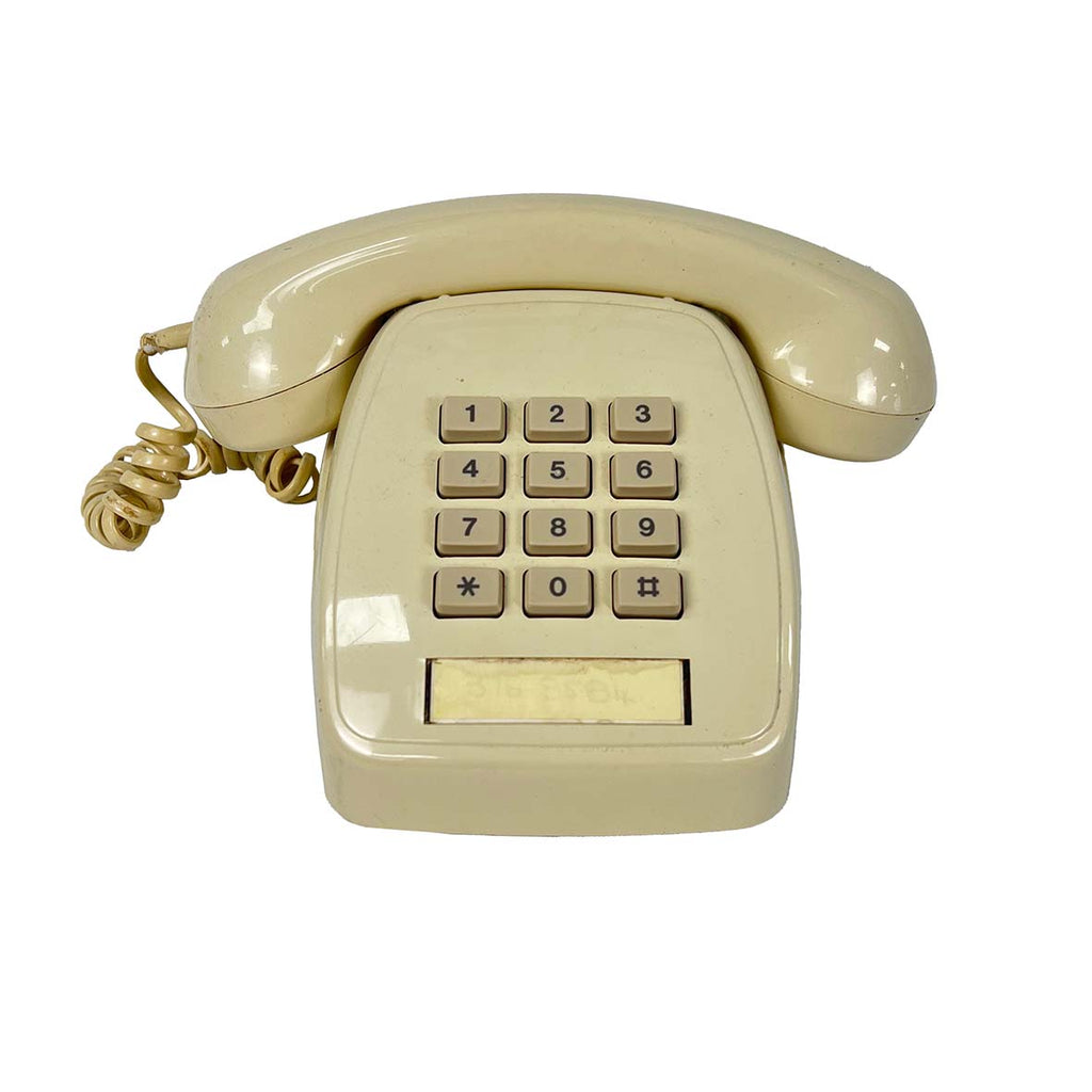 Vintage Australian Push Button Landline Phone - Cream – The Prop Collective