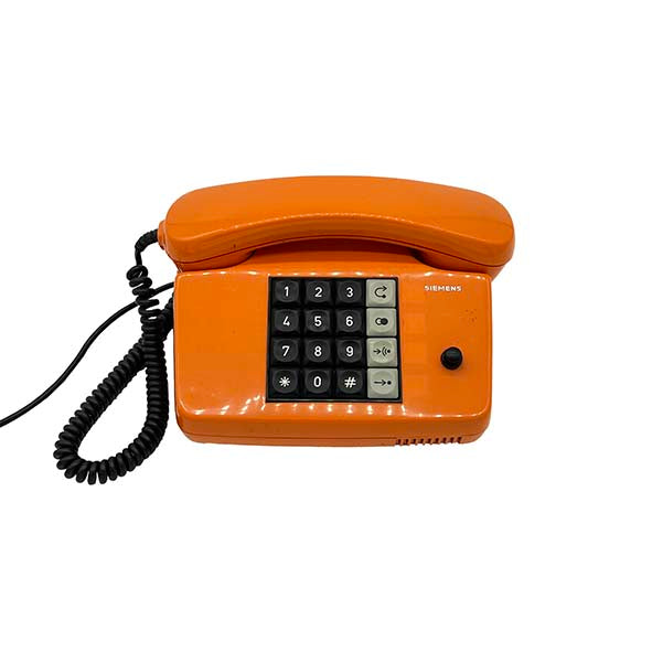 80's Orange Telephone – The Prop Collective