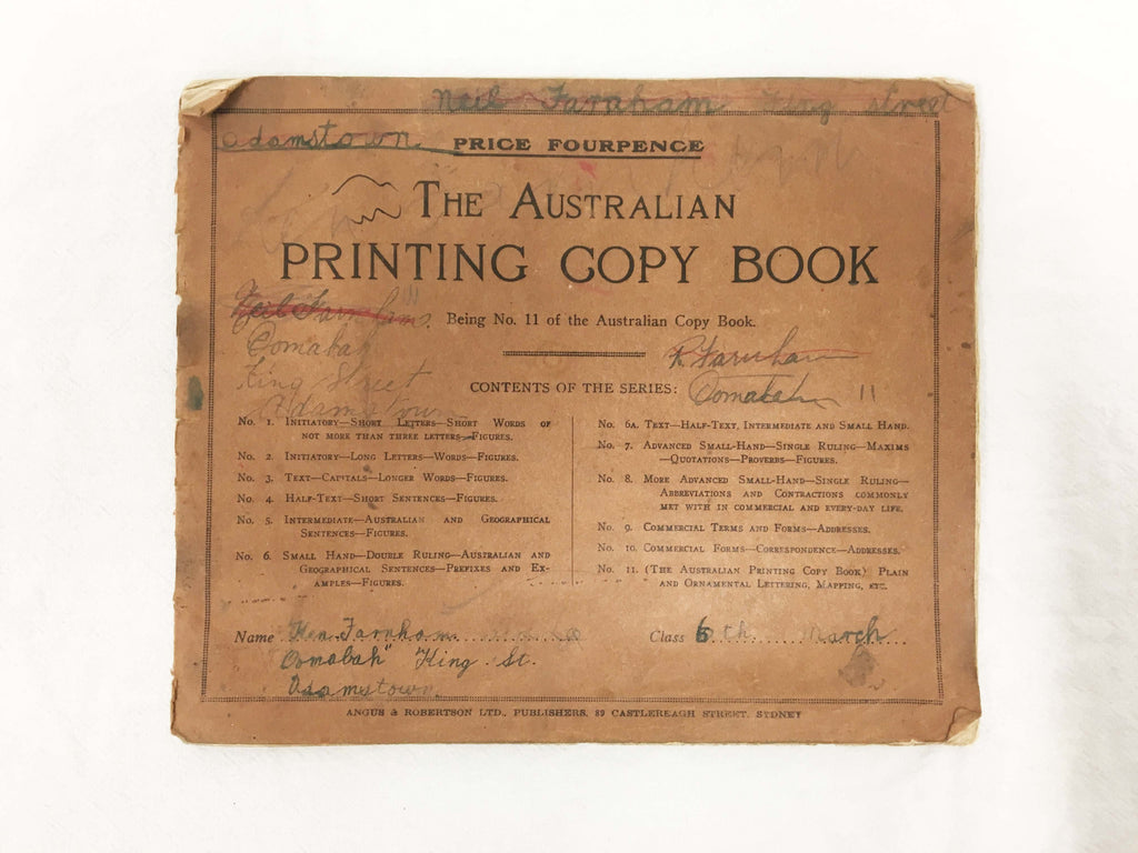 Australian Printing Copy Book – The Prop Collective