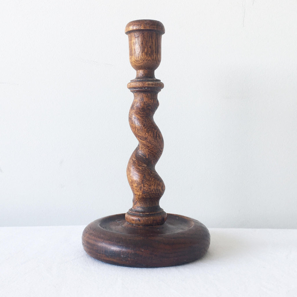 Victorian Twisted Wooden Candlestick – The Prop Collective